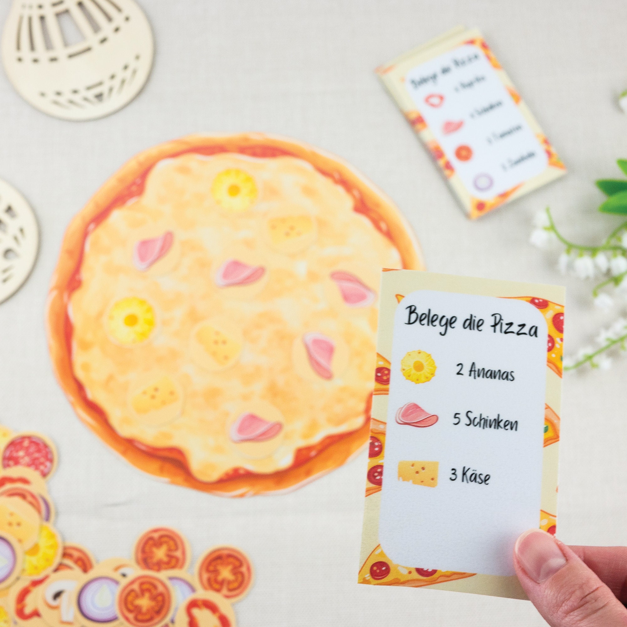 Topping Pizza Educational Game for Children to Print Out, Practice ...