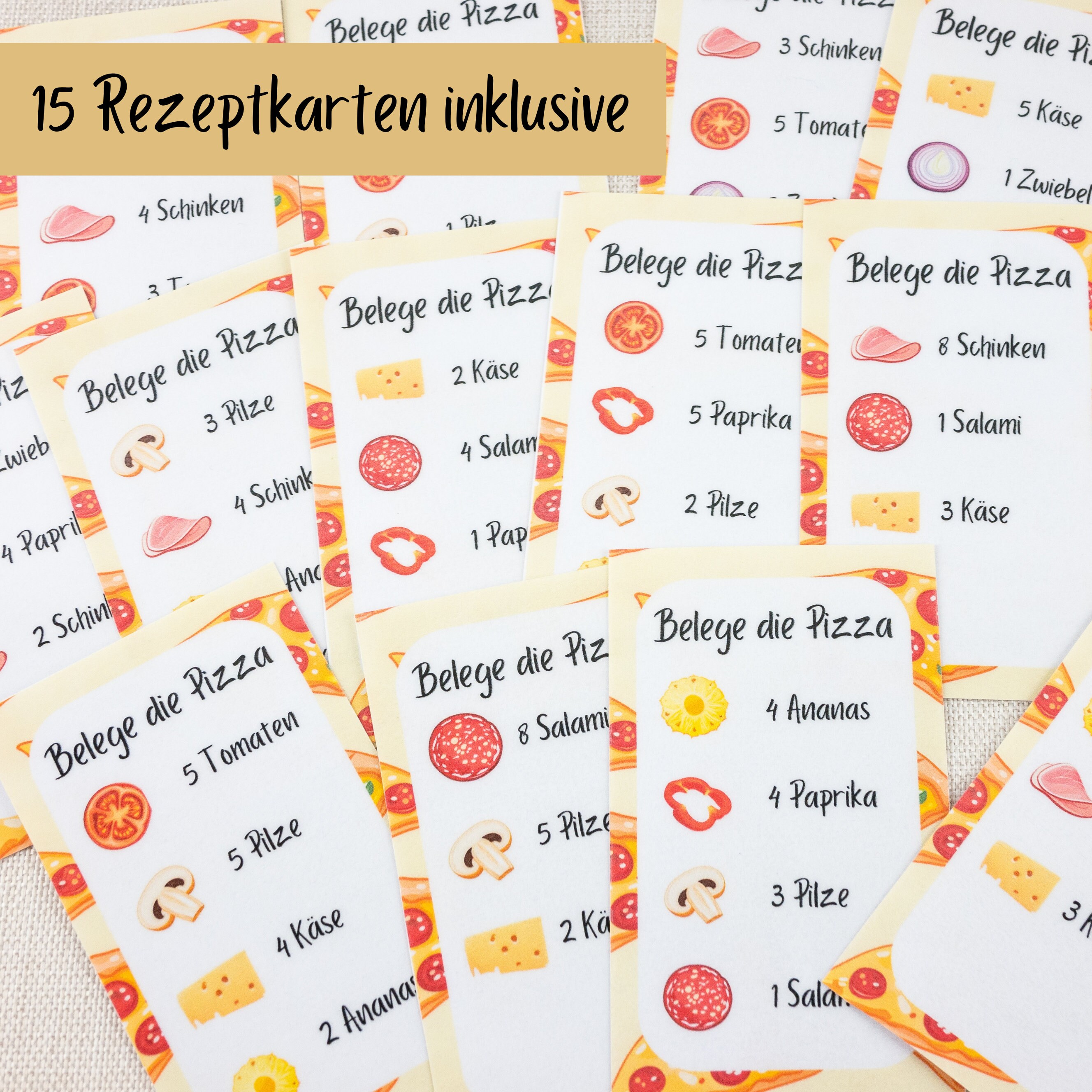 Topping Pizza Educational Game for Children to Print Out, Practice ...
