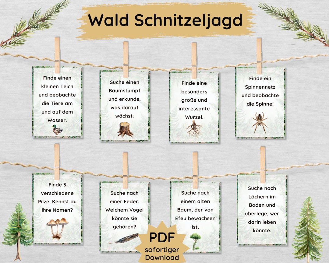 Forest Scavenger Hunt for Children With 33 Small Forest Adventures to ...