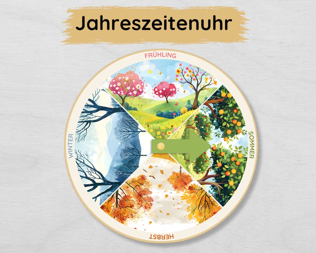 Learning the Seasons, Seasonal Clock for Children to Print Out ...