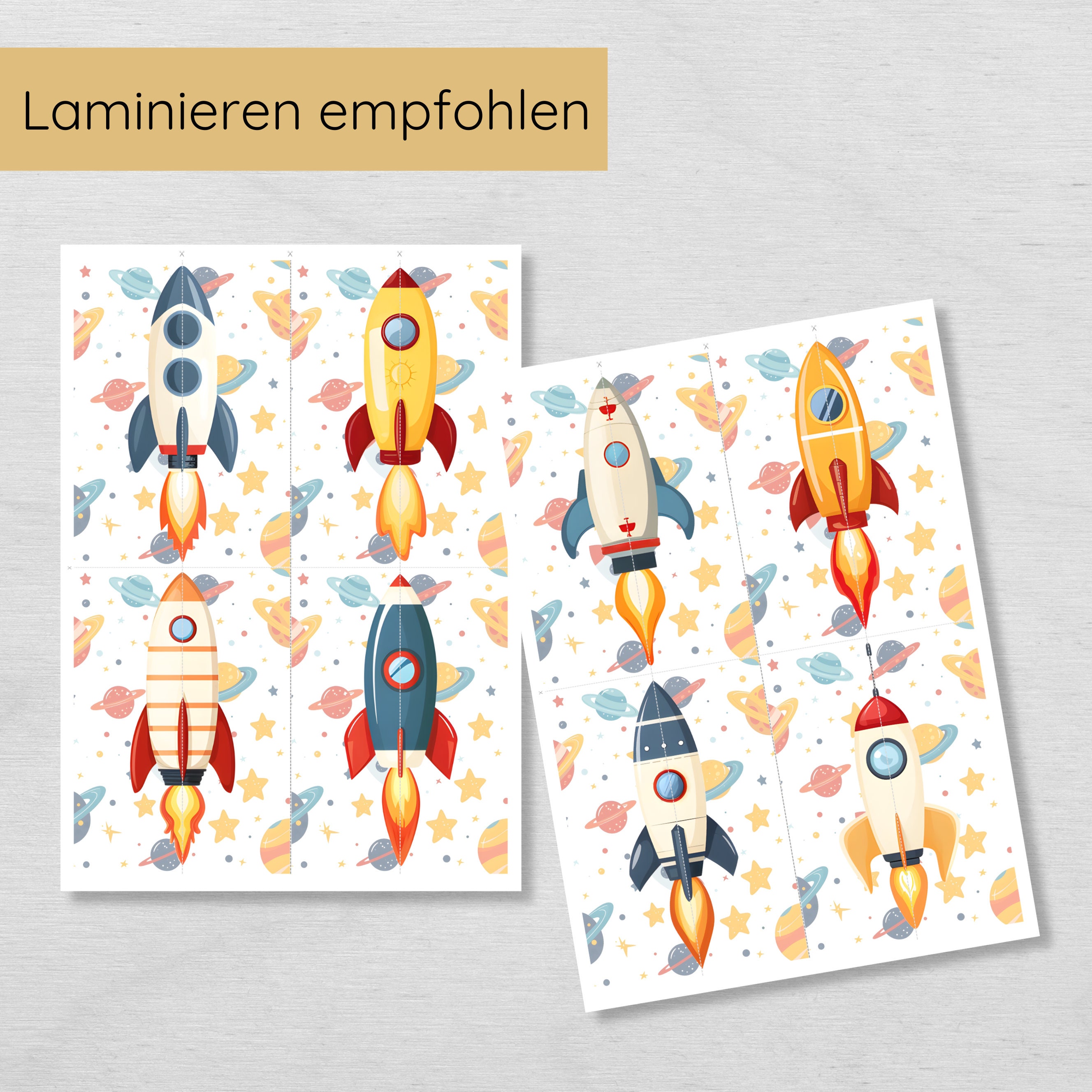 Assign Rocket Halves Puzzle Game for Children to Print Out, Nice Game ...