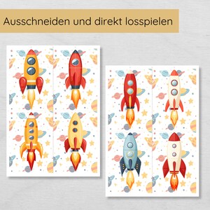 Assign Rocket Halves Puzzle Game for Children to Print Out, Nice Game ...