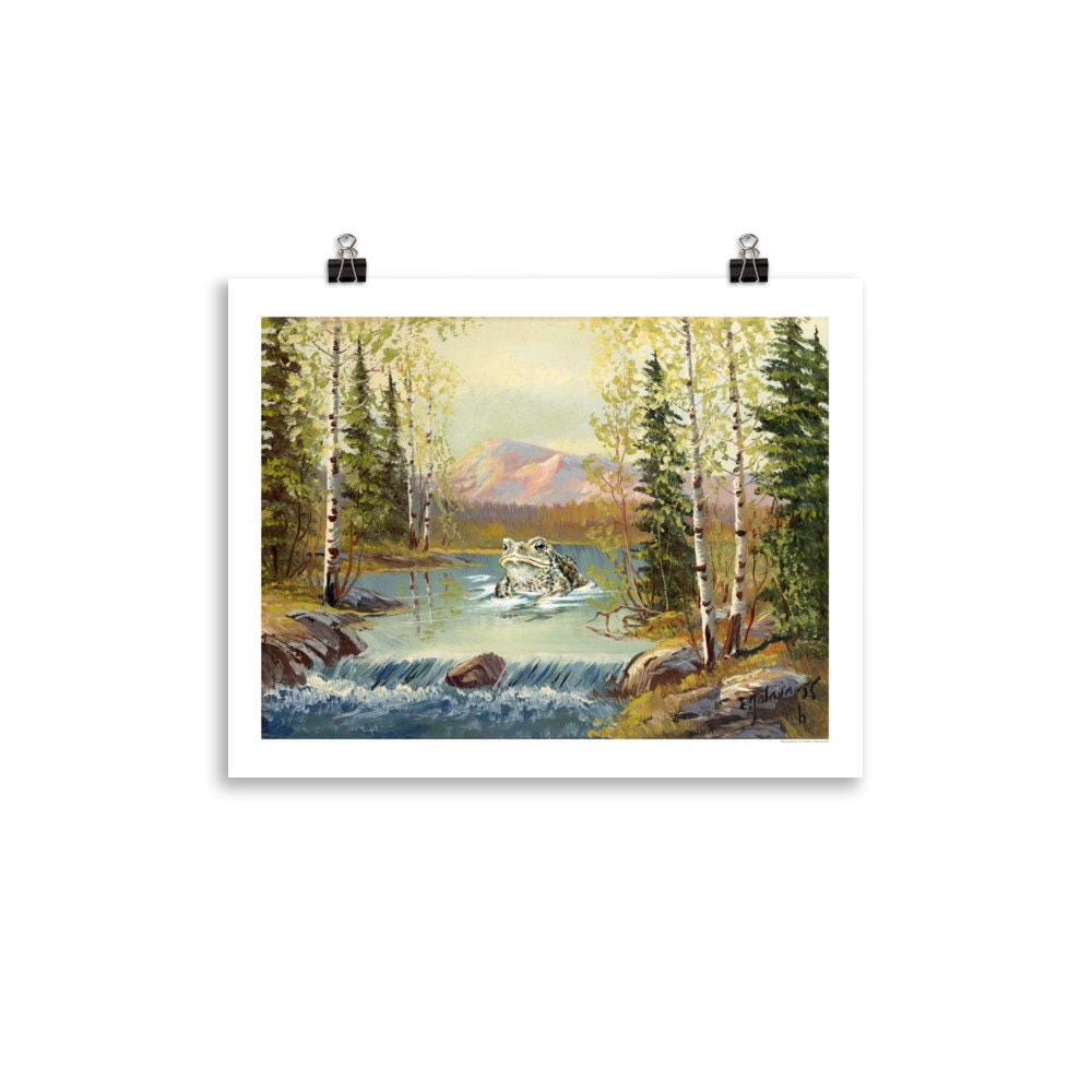 Bathing Beauty PRINT of Altered Painting by Heather Castles - Etsy