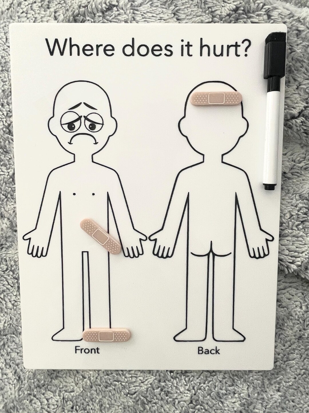 Where Does It Hurt? - Sickness Body Board - Etsy