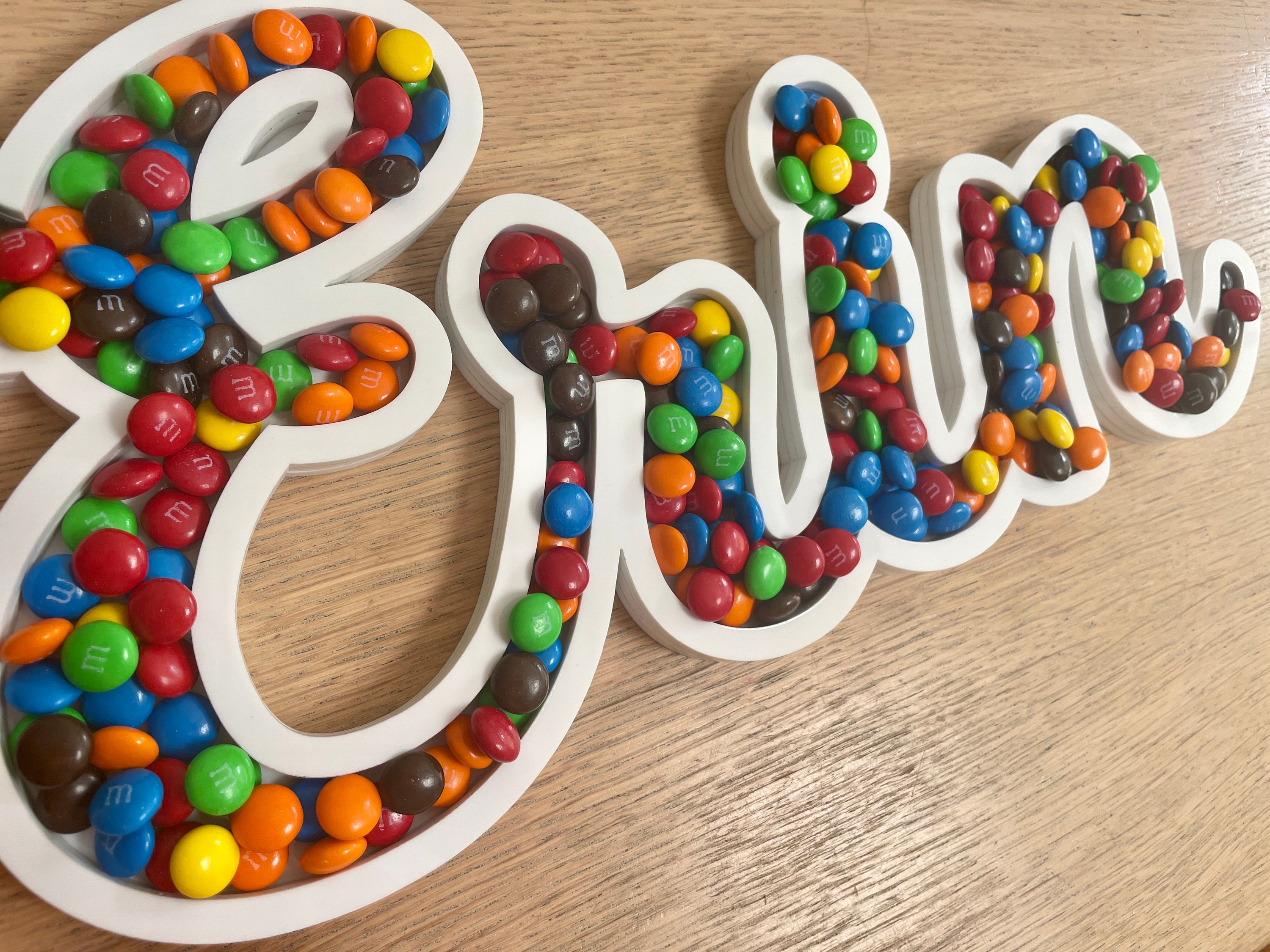 Personalised Candy Name Tray - Etsy
