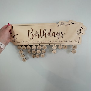 Birthday Calendar Wall Hanging - Etsy