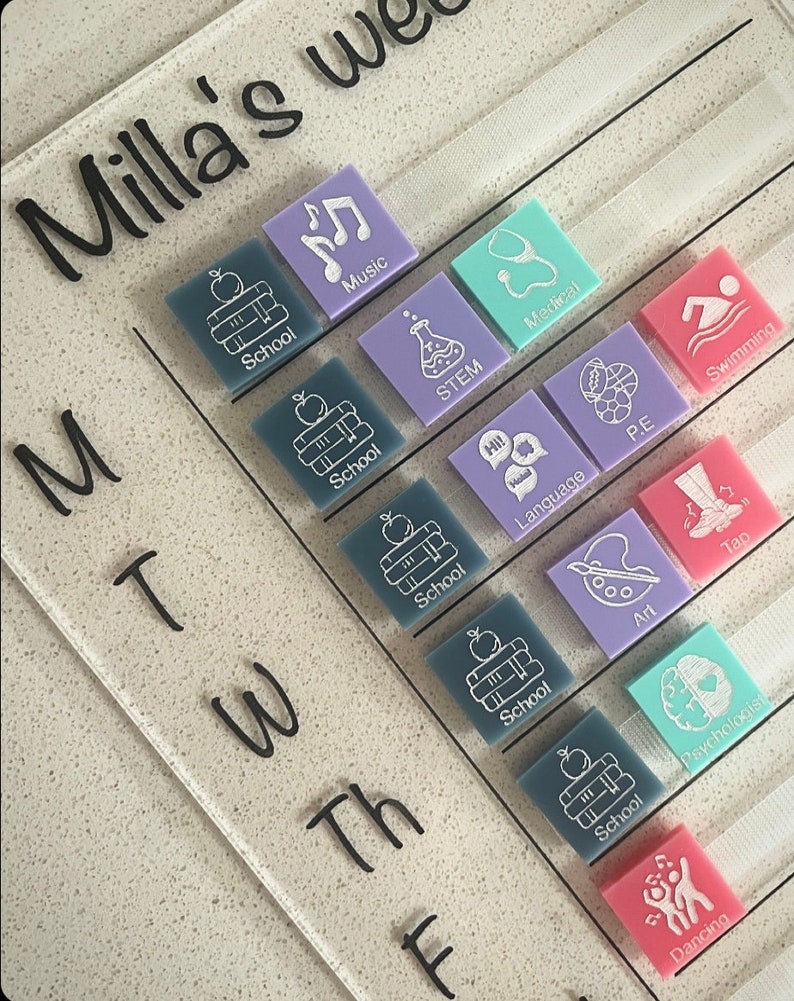 Custom Visual Schedule - Etsy