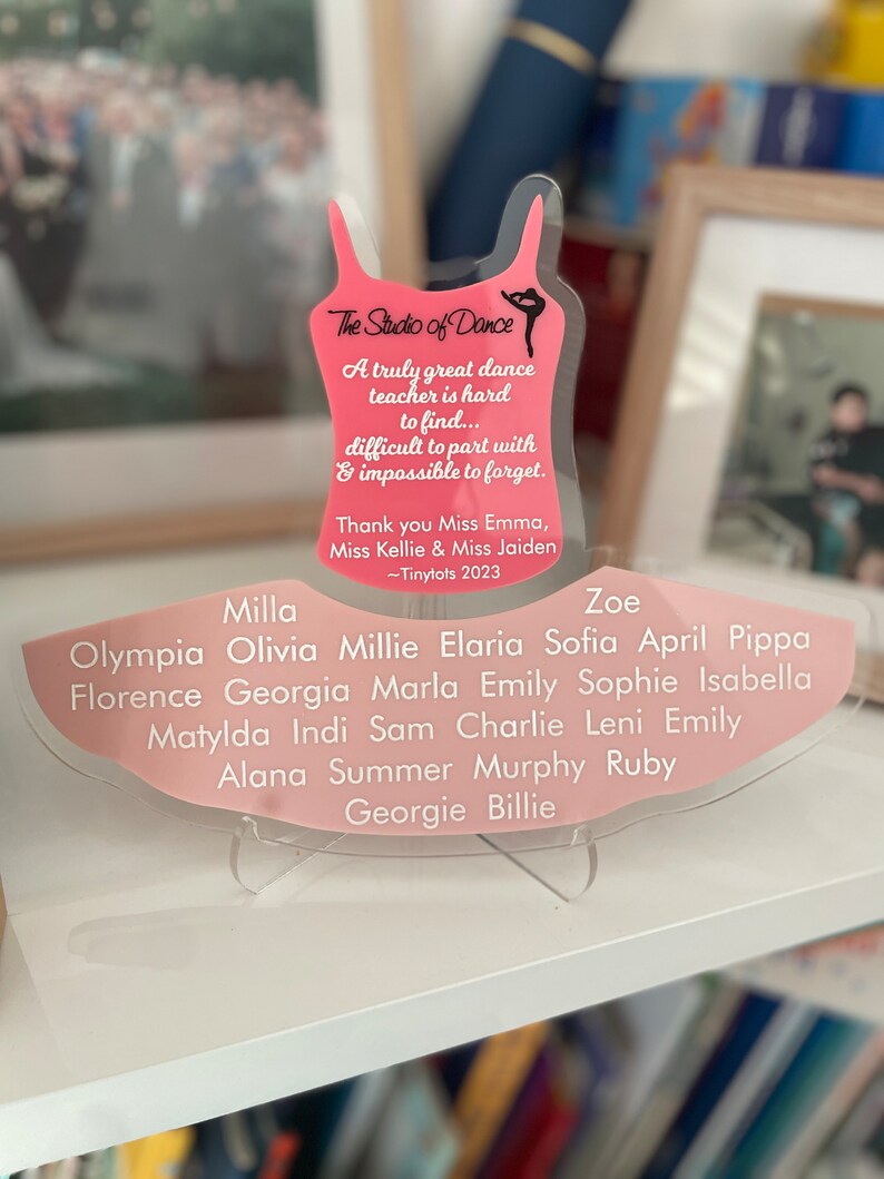 Dance Teacher Thank You - Etsy