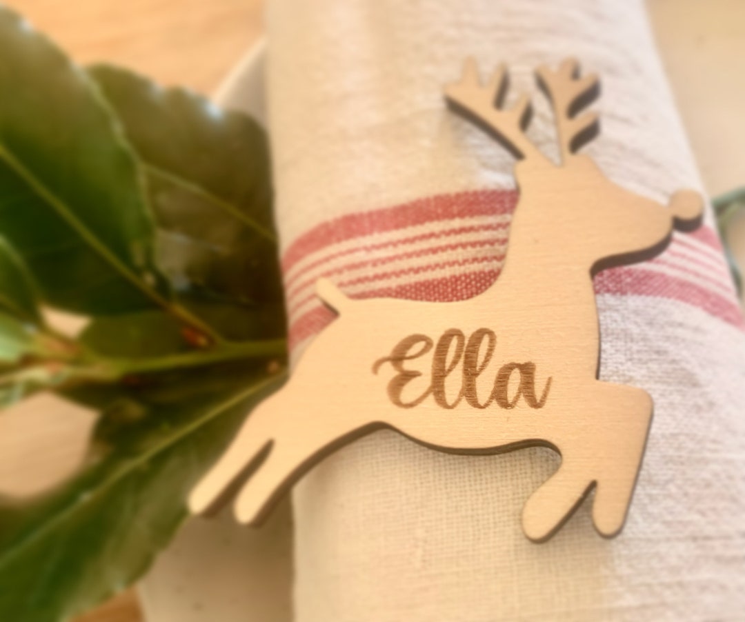 Personalised Christmas Table Name Tags - Etsy