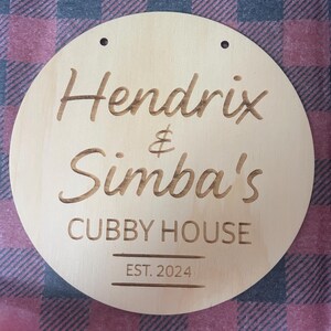 Personalised Cubby House Sign - Etsy
