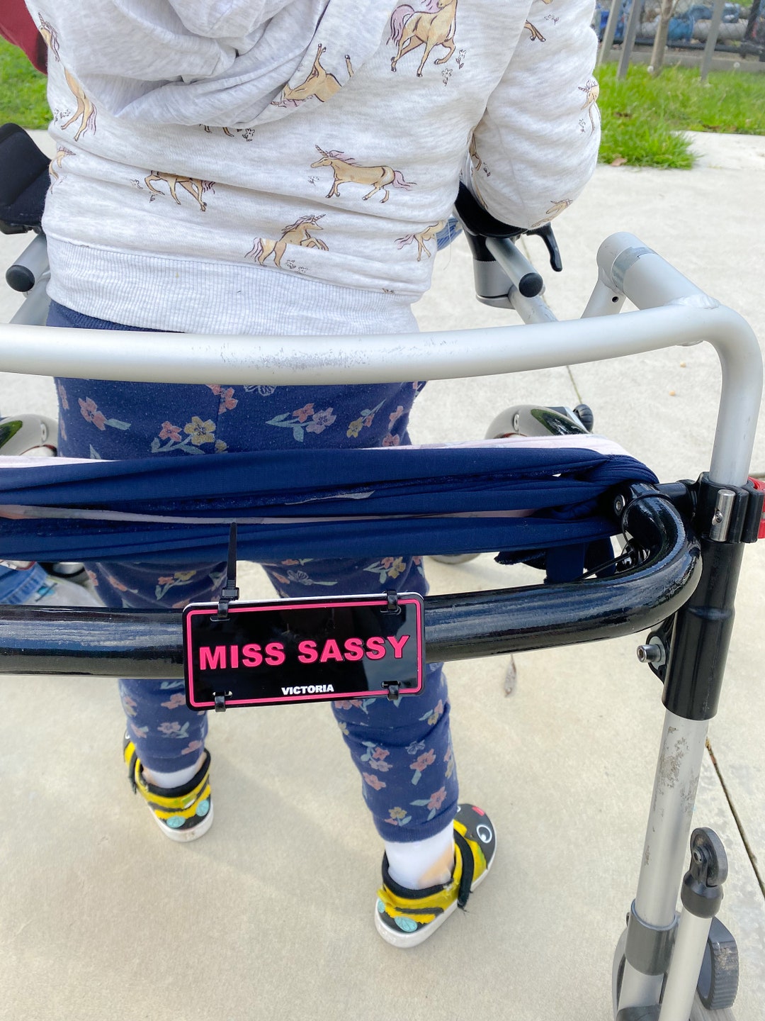 Personalised Walker & Wheelchair Number Plate - Etsy