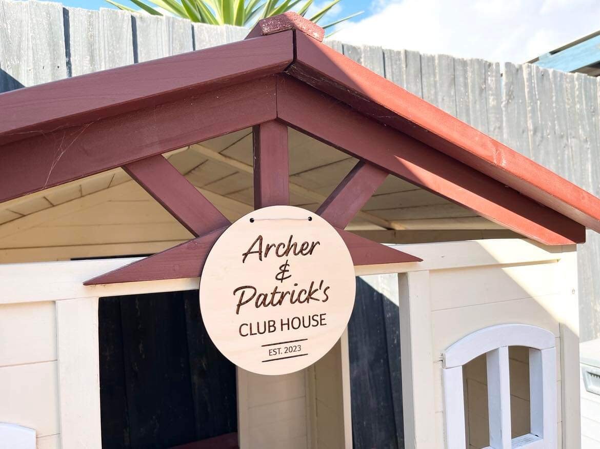 Personalised Cubby House Sign - Etsy