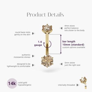 Jolie Co 14k, 18k Solid Yellow & Rose Gold - 0.8 Ct. Champagne ...