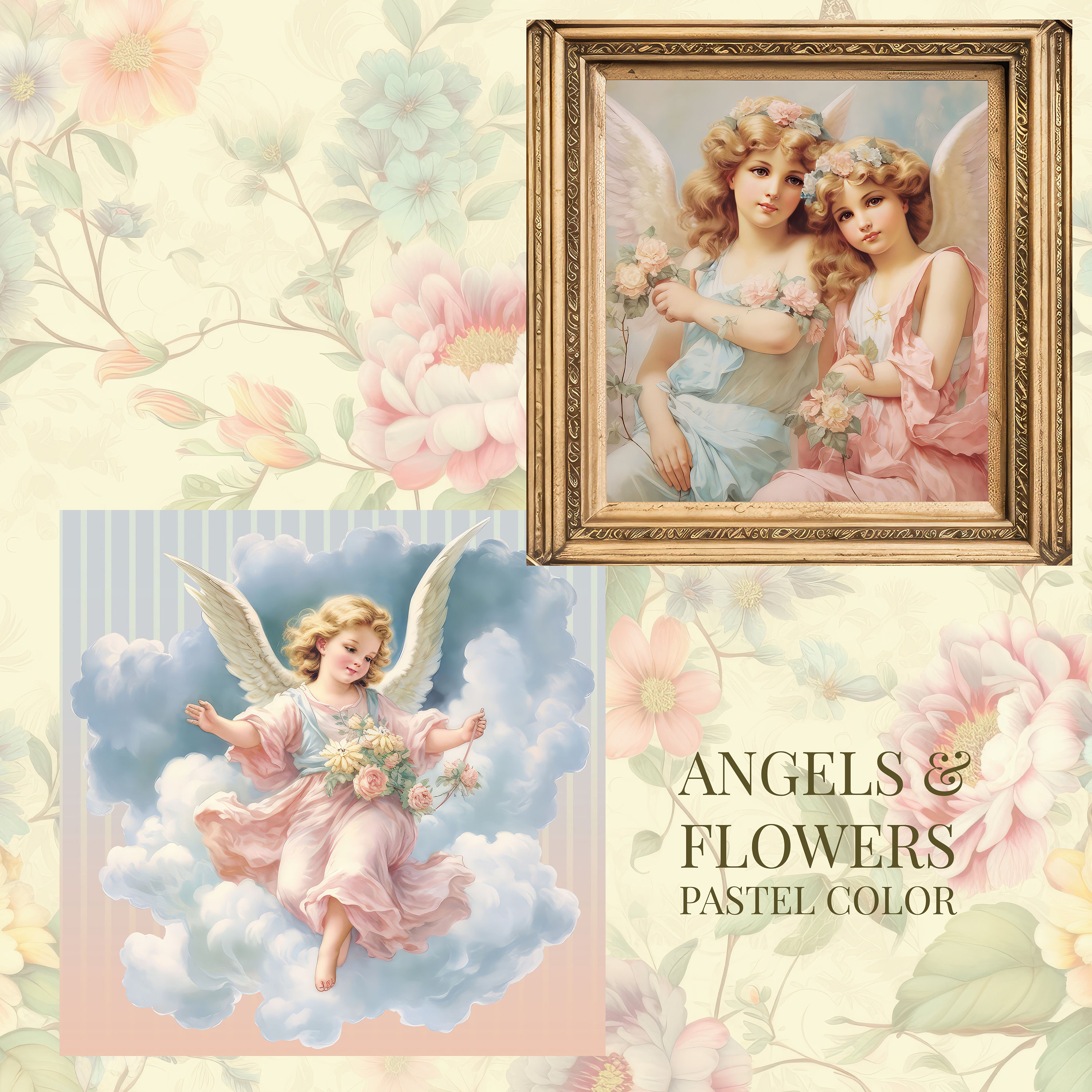 Angels Love Pattern Set Heavenly Pattern for Your Crafts - Etsy
