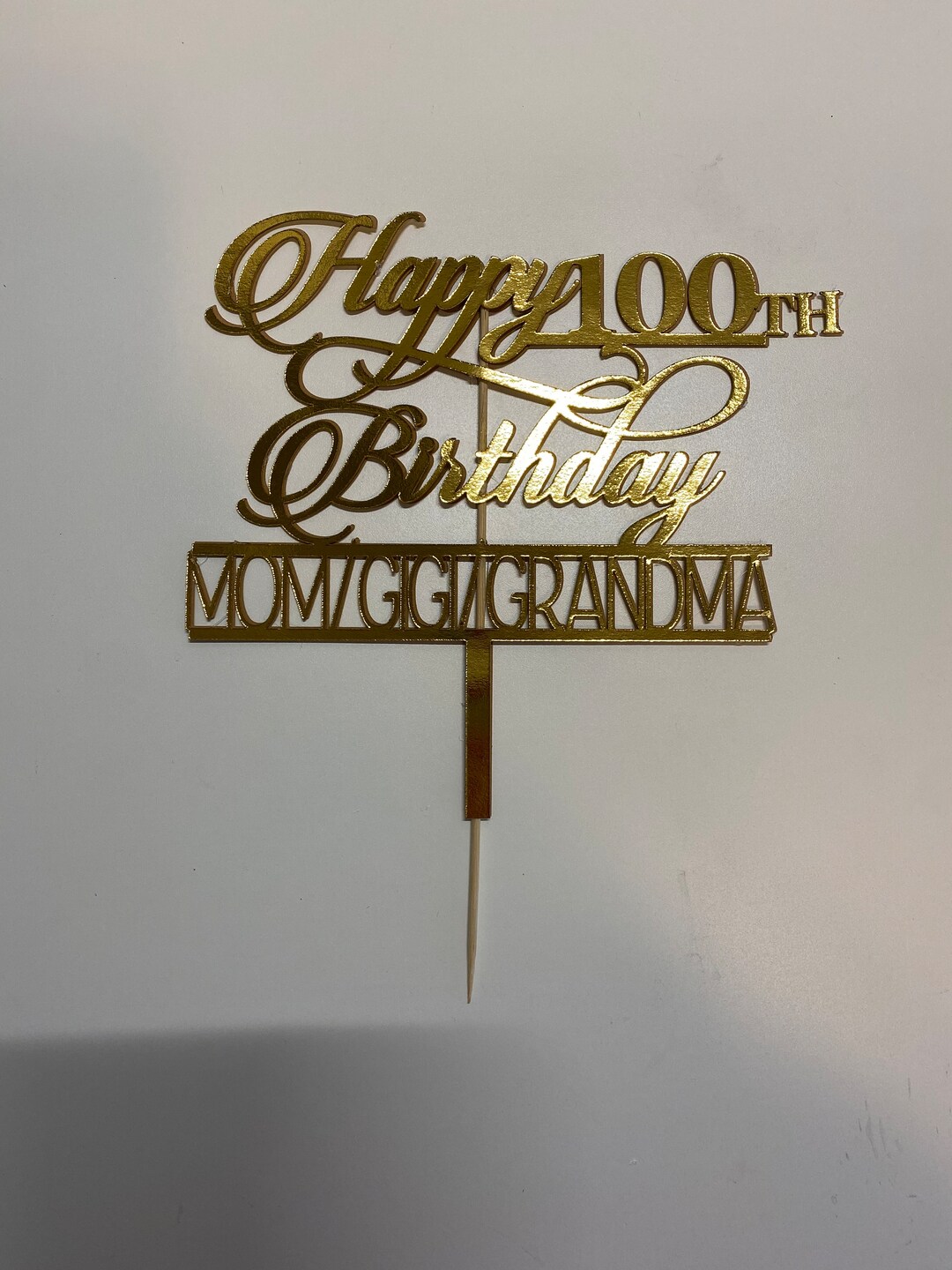 Double Sided Cake Topper - Etsy
