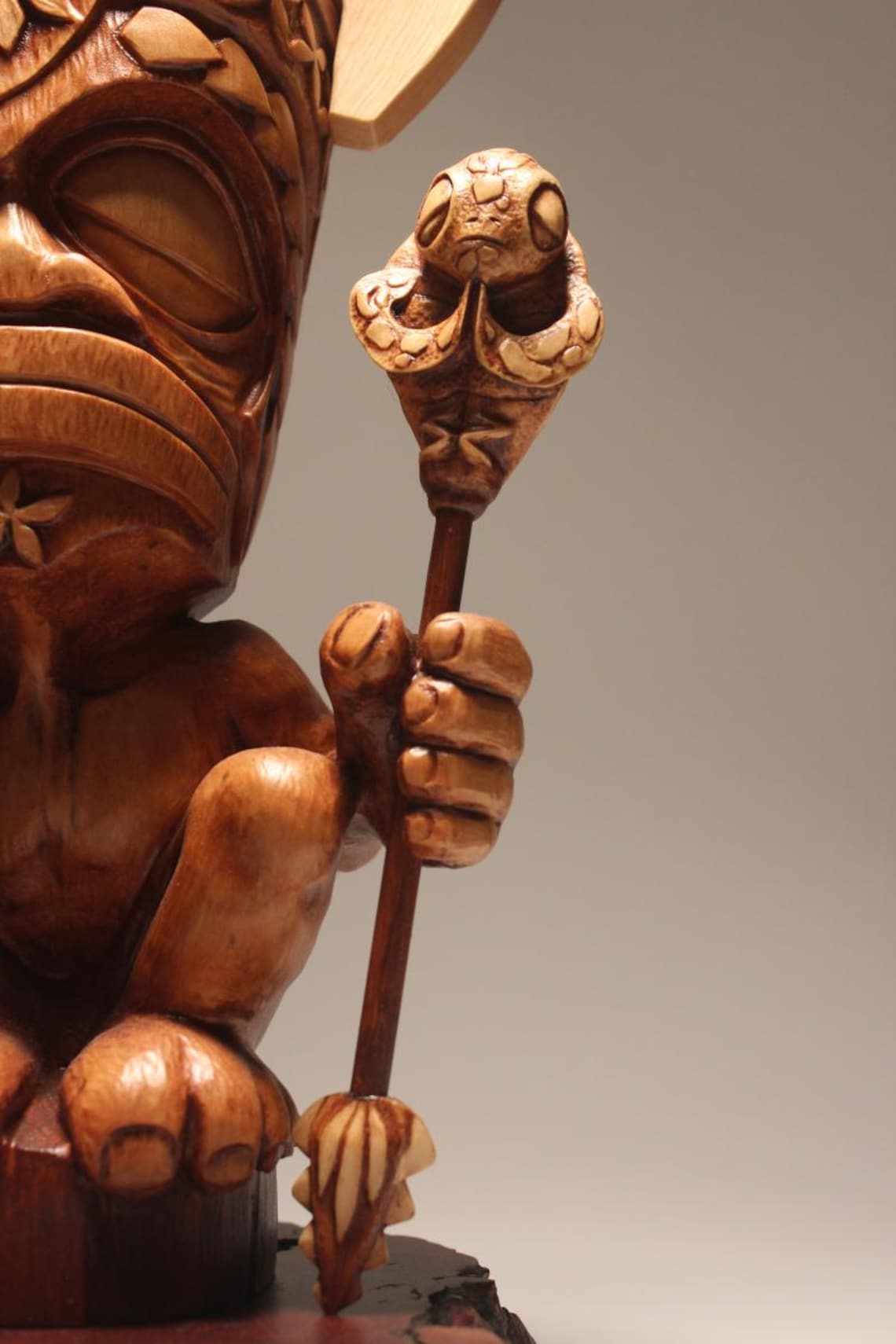 Carved Tiki Statues by the Puna Carver. Tikis Are Hand Carved on Big ...