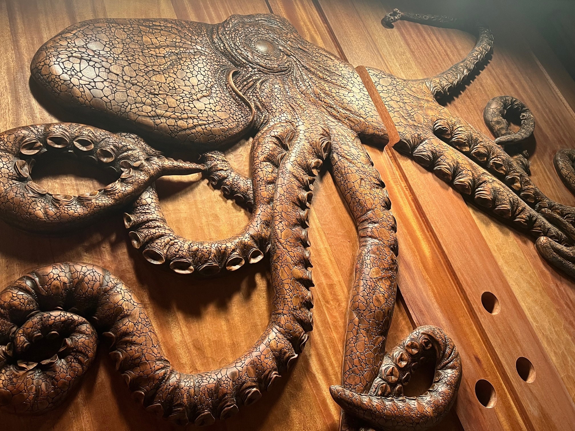 Custom Carved Doors for Homes and Businesses. Octopus Ocean - Etsy