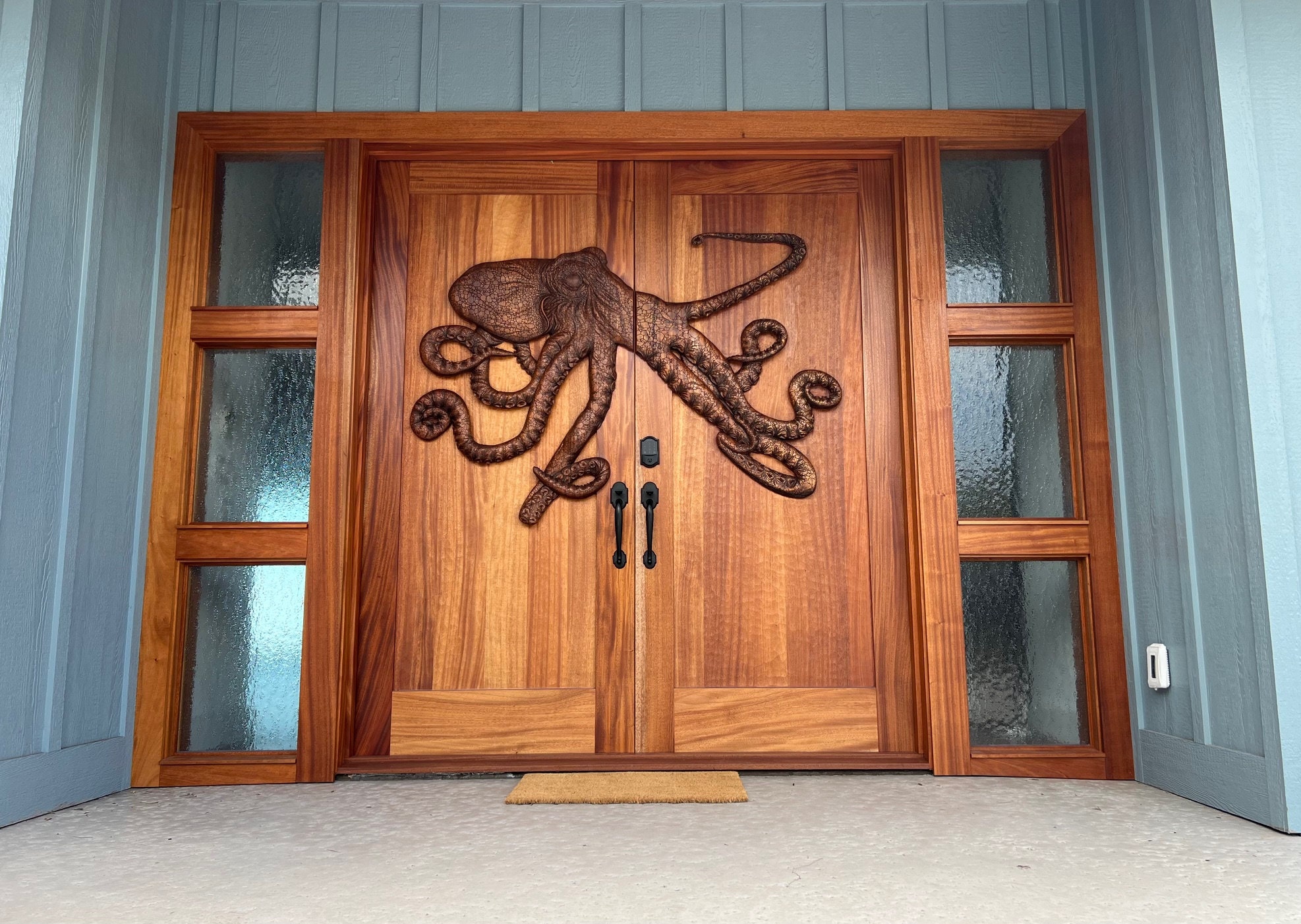 Custom Carved Doors for Homes and Businesses. Octopus, Ocean Theme, and ...