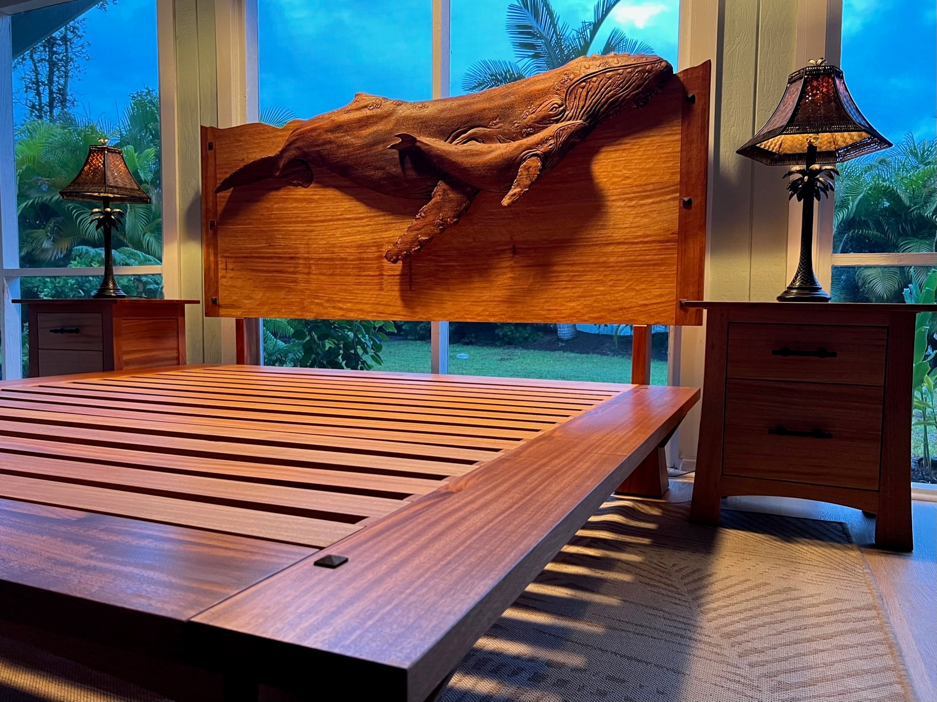 Humpback Whale Bedroom Set: King Size Bed & Matching Nightstands From ...