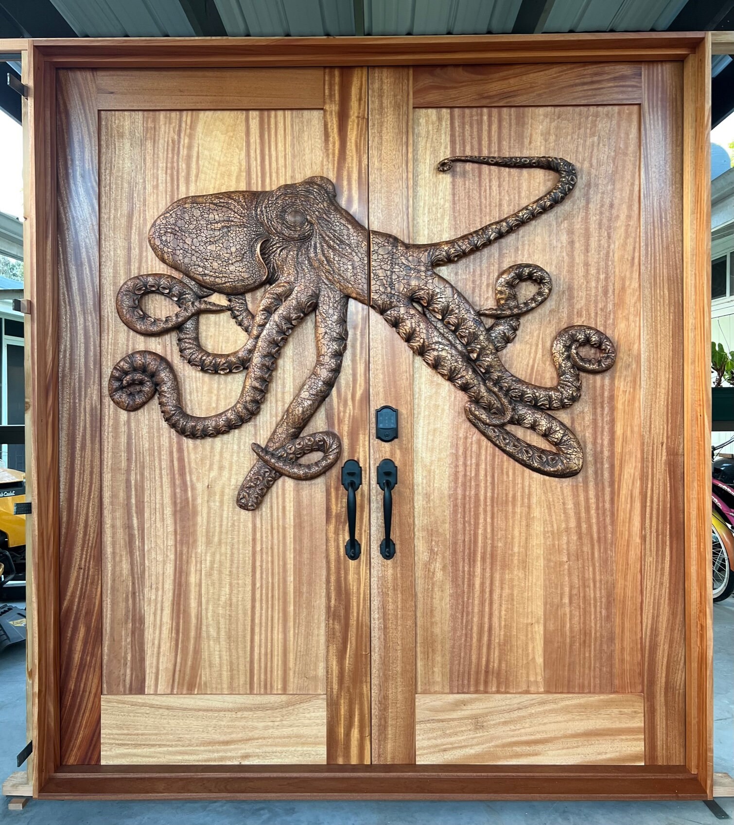 Custom Carved Doors for Homes and Businesses. Octopus, Ocean Theme, and ...