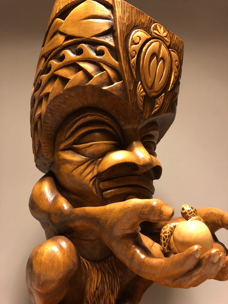 Custom Carved Tiki Statues. Highly Detailed and Unique Hawaiian Tiki ...