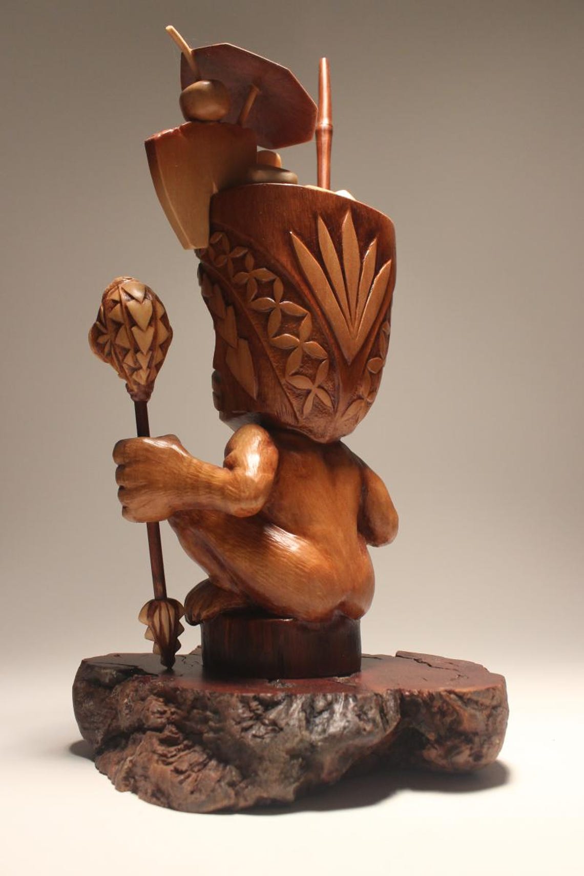 Carved Tiki Statues by the Puna Carver. Tikis Are Hand Carved on Big ...