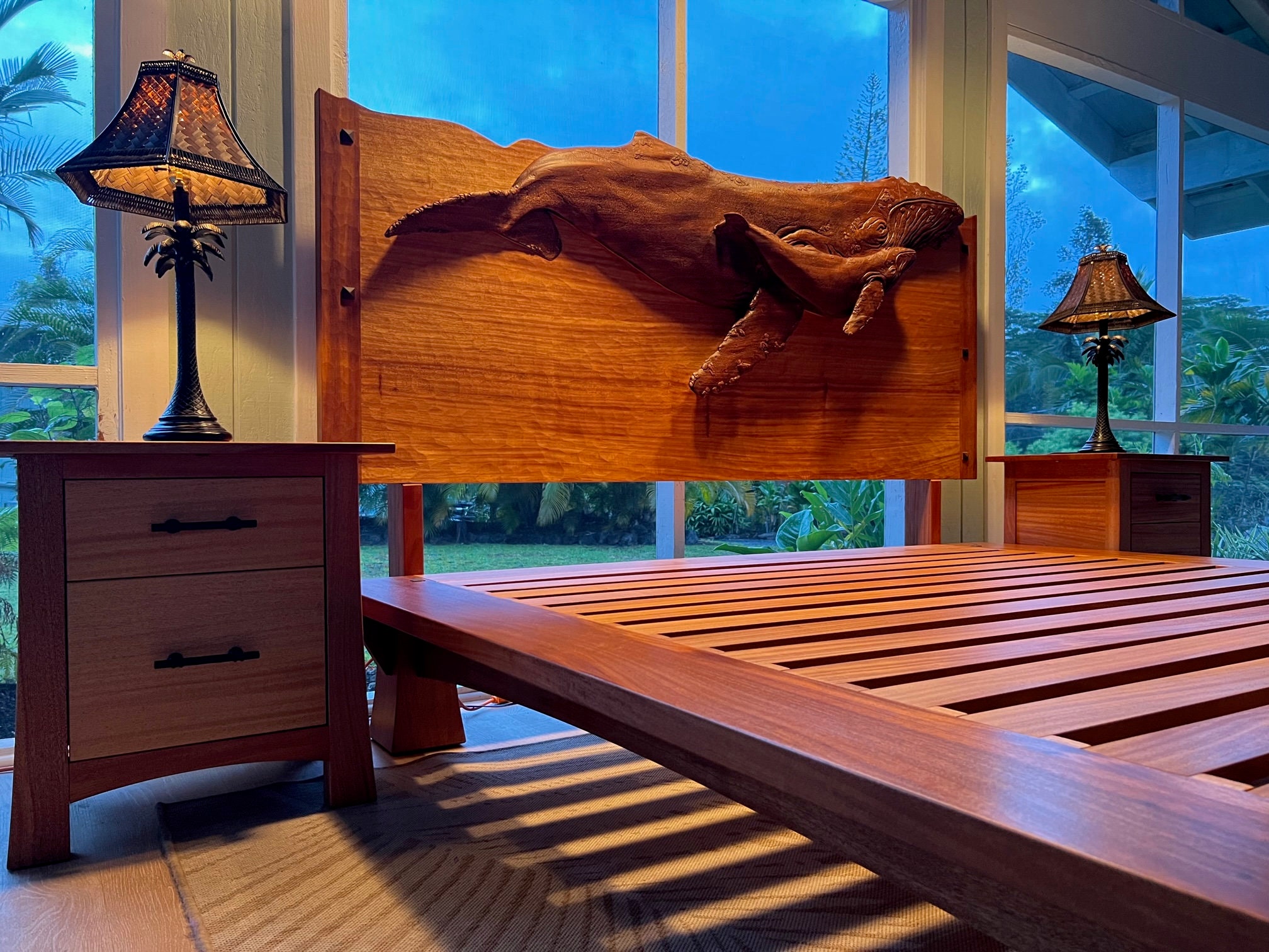 Humpback Whale Bedroom Set: King Size Bed & Matching Nightstands From ...