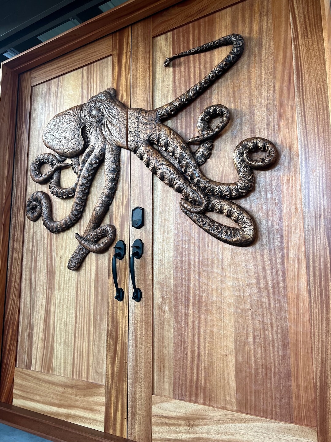 Custom Carved Doors for Homes and Businesses. Octopus, Ocean Theme, and ...