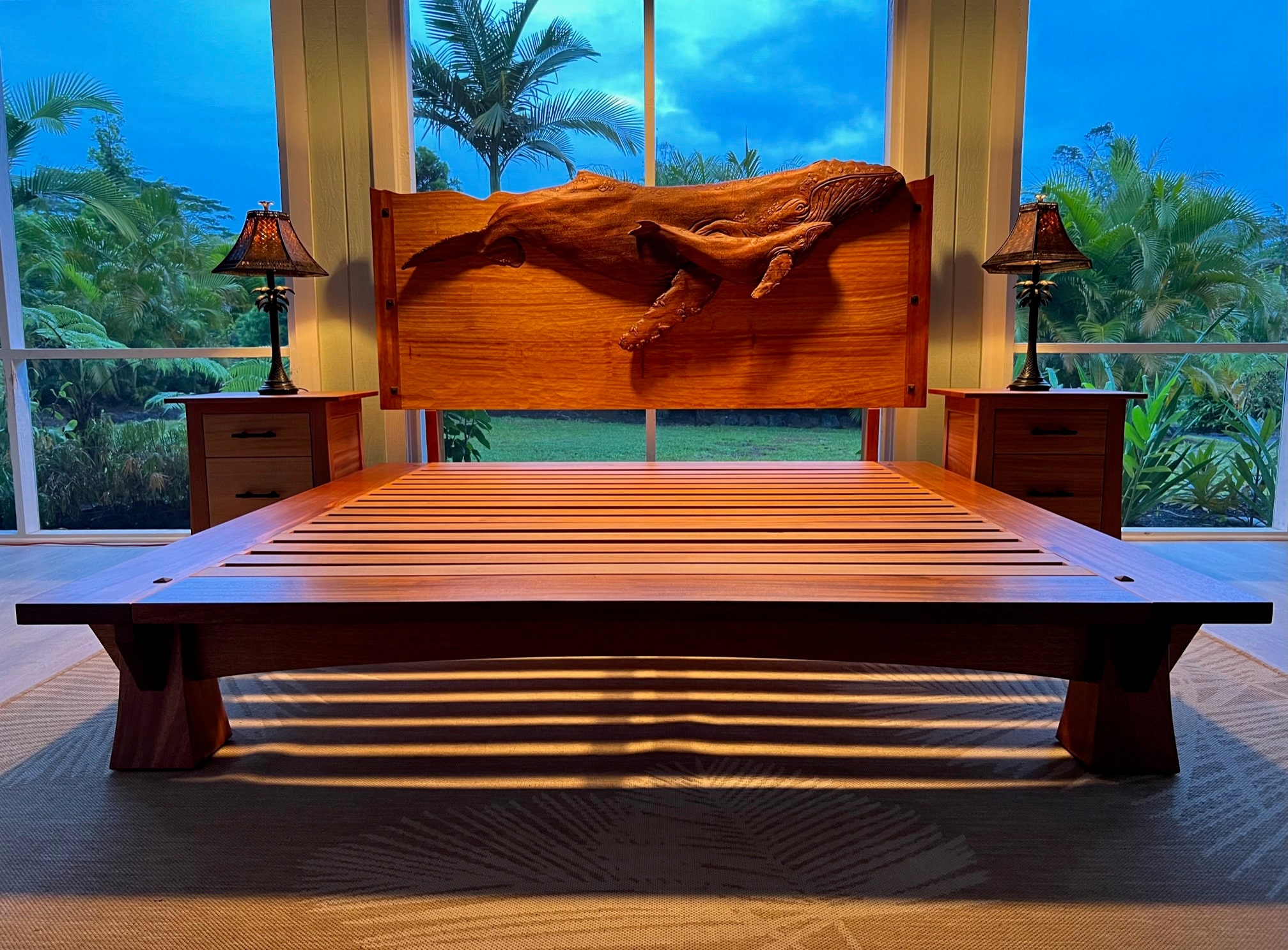 Humpback Whale Bedroom Set: King Size Bed & Matching Nightstands From ...