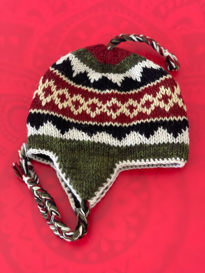 Handmade Sherpa Cap/beanie, 100% Nepal Wool, Soft Fleece Lined ...