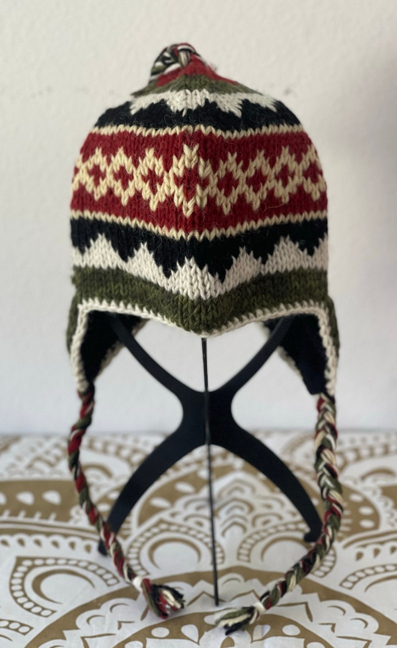Handmade Sherpa Cap/beanie, 100% Nepal Wool, Soft Fleece Lined ...