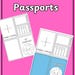 Classroom Passports Downloadable File Print at Home Blank Passport for ...