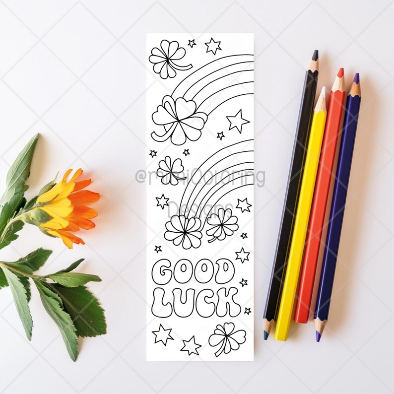 ST. PATRICK'S Day Coloring Bookmarks Printable for Kids, St Patricks ...