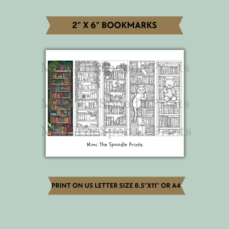 Bundle Literary Coloring Bookmarks Printable, for Book Lovers, Literary ...