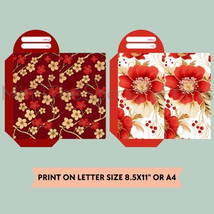 Chinese New Year Money Envelope Template, Red Envelope, Ang Pao ...