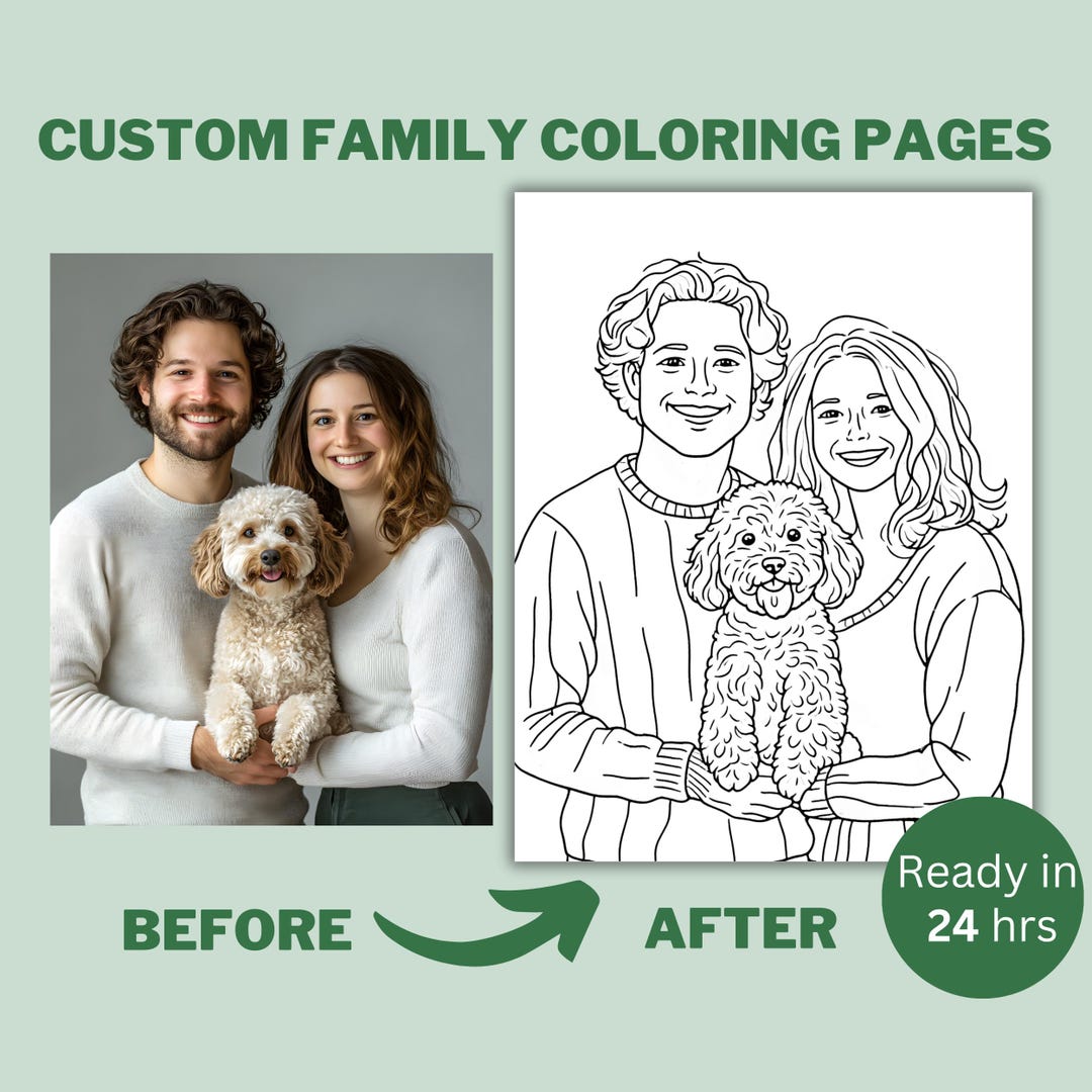 Custom Coloring Pages Printable, Printable Coloring Book,personalized ...
