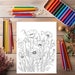 24 Botanical Flowers Coloring Pages, for Adults, Printable Coloring ...