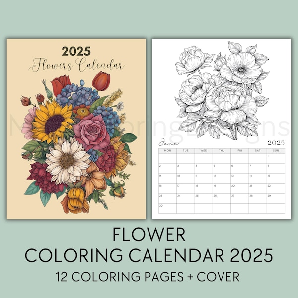 Flower Calendar - Etsy