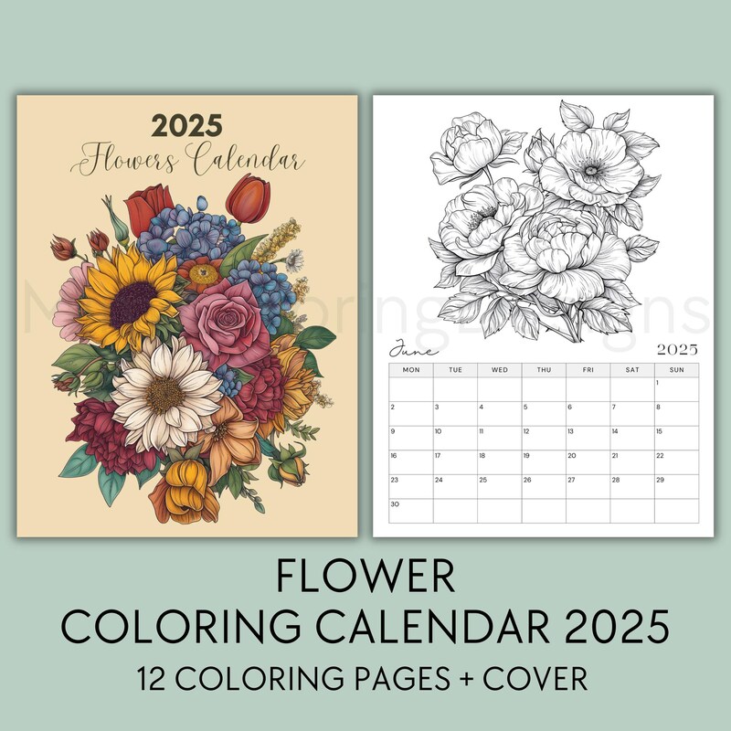 Flower Calendar - Etsy