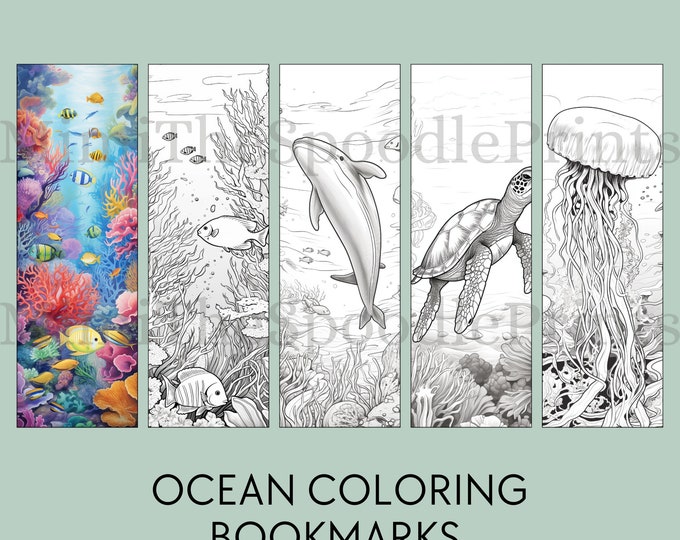 Hermit Crab Bookmark Marine Life Stationery, Bookworm Gift, With or ...