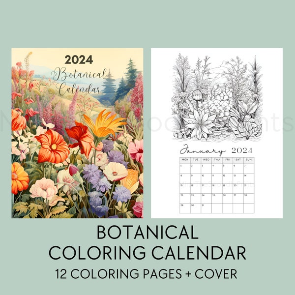 Botanical Planner - Etsy