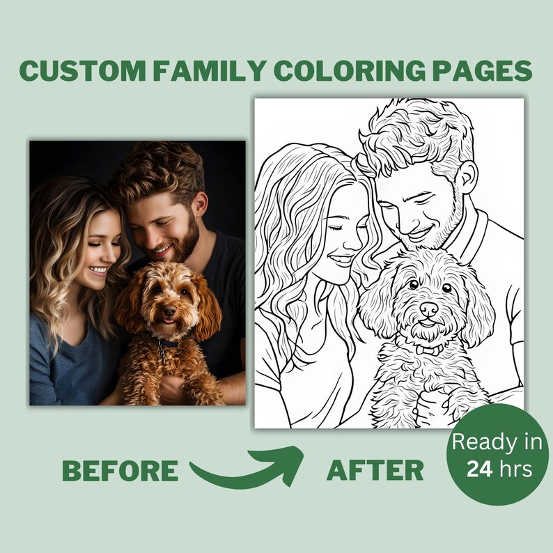 8 Custom Coloring Pages Printable, Printable Coloring Book,personalized ...