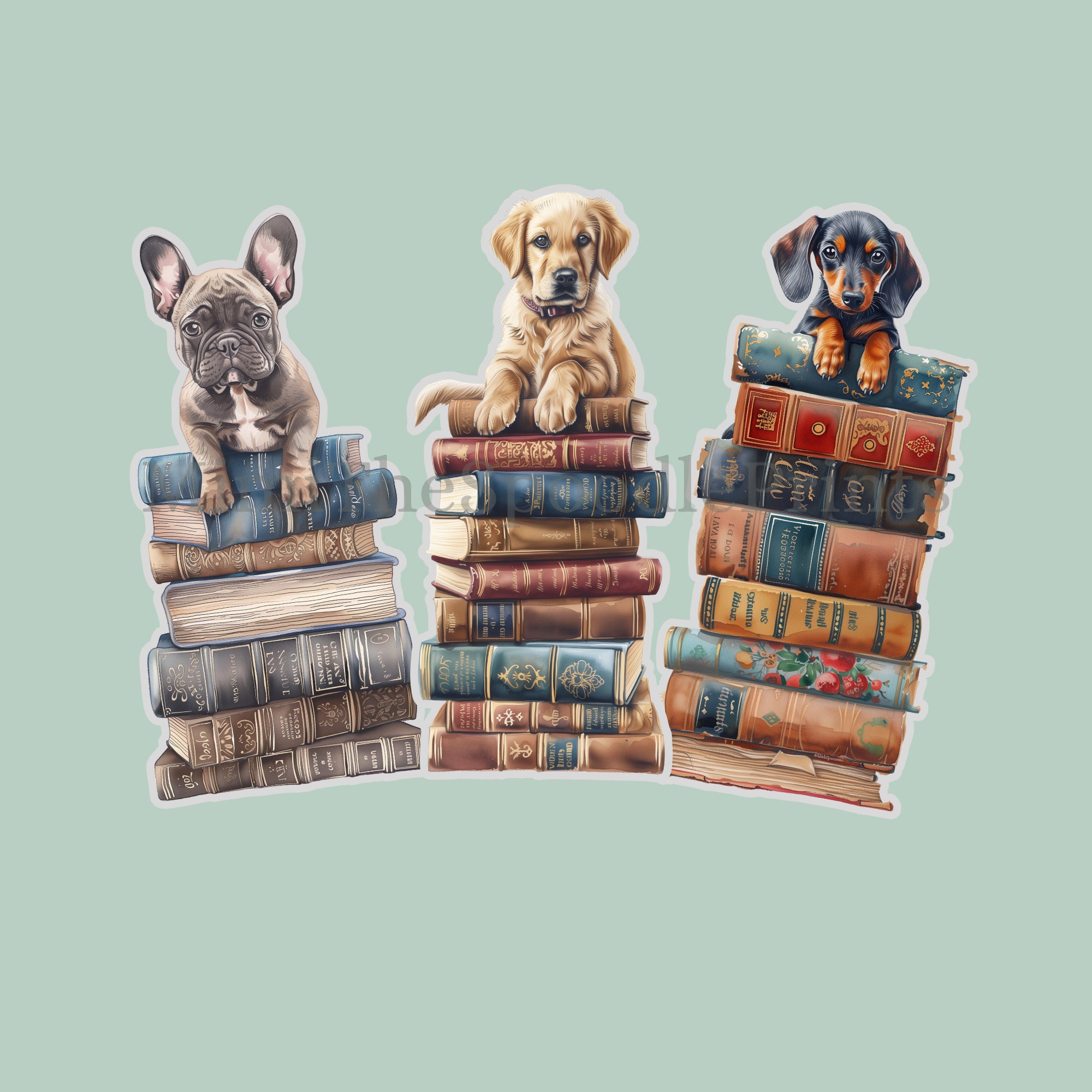 Puppies Bookmarks Printable, for Dog Lover, Bookmark Set, Dog Bookmark ...