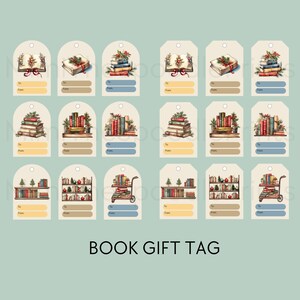Printable Book Gift Tag Template for Book Lovers, for Bookworm, for ...