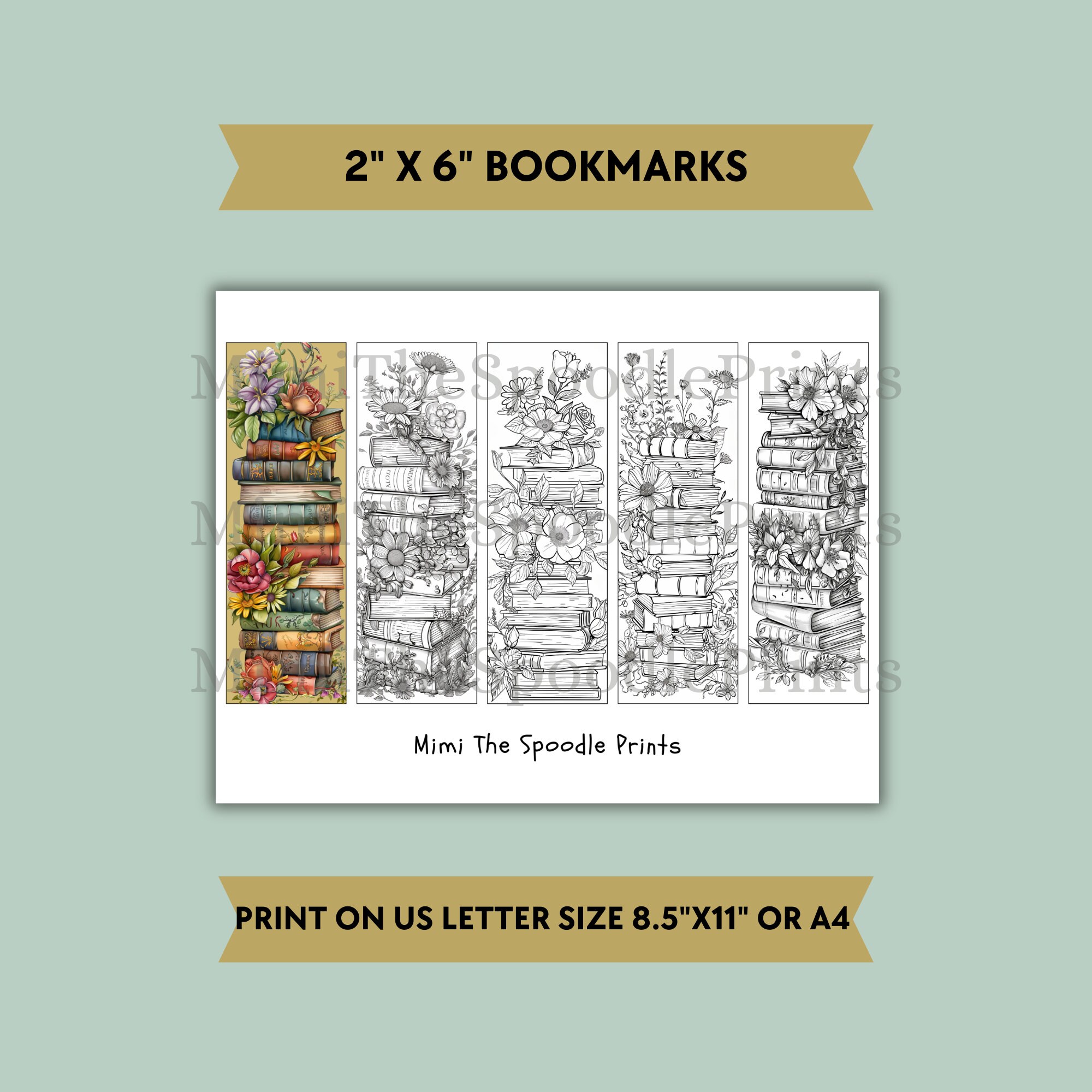Bundle Literary Coloring Bookmarks Printable, for Book Lovers, Literary ...