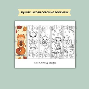 Bundle Kawaii Animals Coloring Bookmarks Printable for Adults and Kids ...