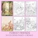 24 Forest Friends Coloring Pages, for Kids and Adults, Printable ...