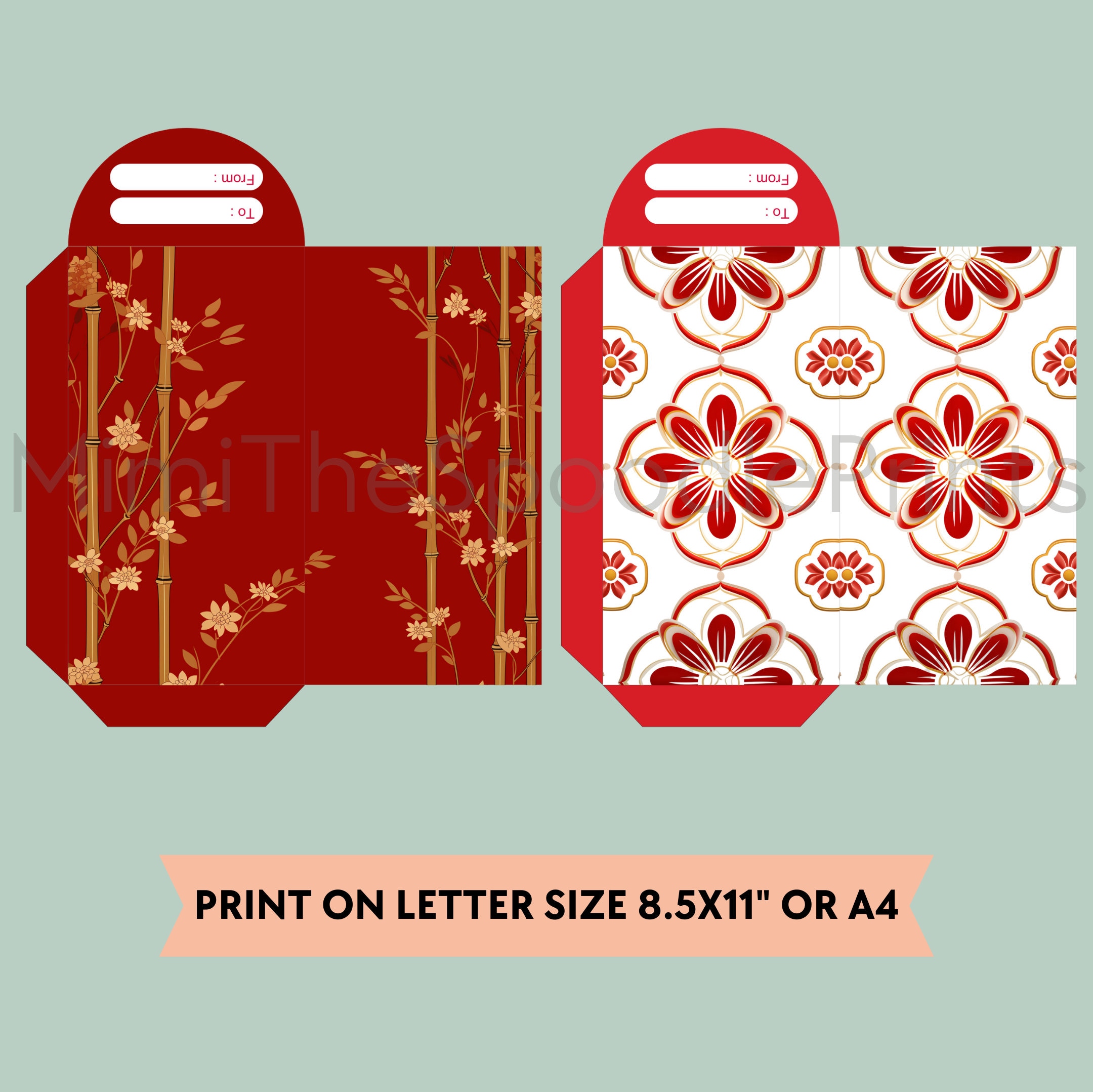 Chinese New Year Money Envelope Template, Red Envelope, Ang Pao ...