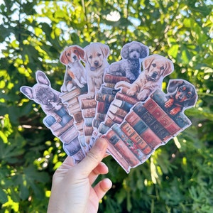 Puppies Bookmarks Printable for Dog Lover, Bookmark Set, Dog Bookmarks ...