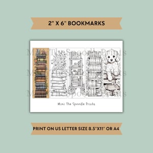 Bundle Literary Coloring Bookmarks Printable for Book Lover, Literary ...